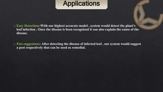 Plant Disease Prediction using CNN | PPTX