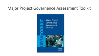 UCISA Major Project Governance Assessment Toolkit | PPTX