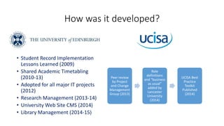 UCISA Major Project Governance Assessment Toolkit | PPT