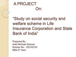 Major project on social security and welfare | PPTX