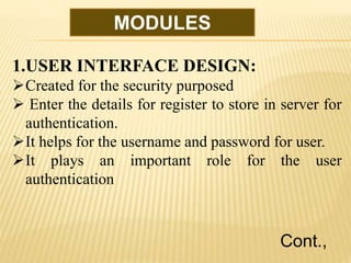 secure and authentication using personal device ppt | PPTX