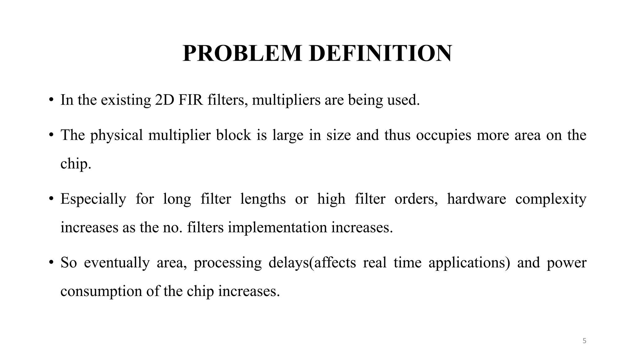 Implementation 0f 2D FIR Filter using CSD | PPTX