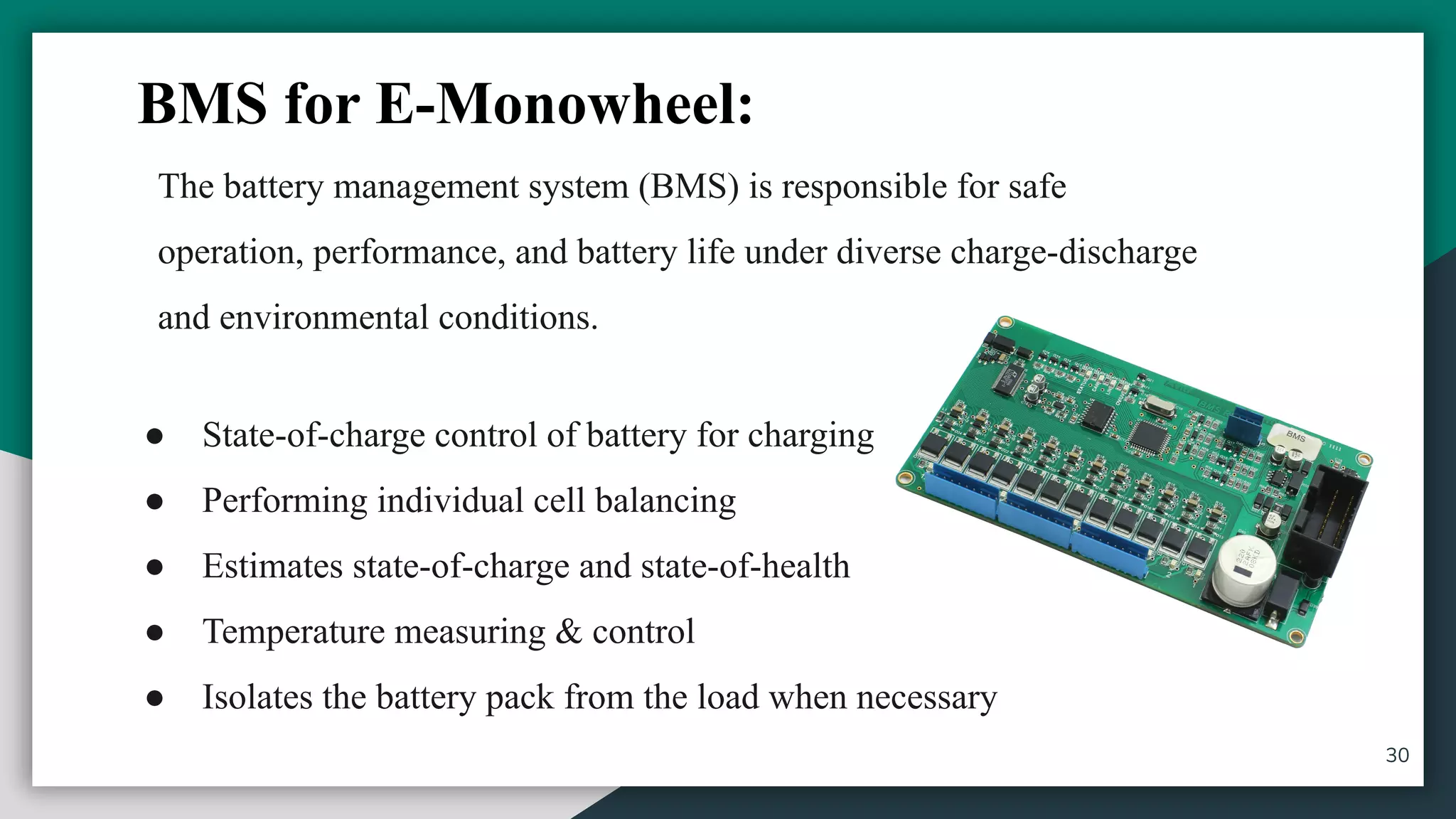Electric Monowheel BMS Simulation PPT by Ayush Dubey | PDF
