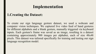 major project ppt final (SignLanguage Detection) | PPTX
