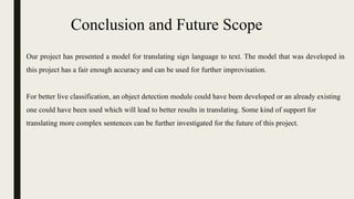 major project ppt final (SignLanguage Detection) | PPTX