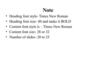 major project ppt format for btech final year | PPTX