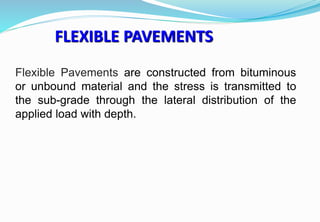 DESIGN OF FLEXIBLE PEVEMENT | PPTX