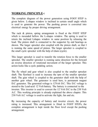 power generation by footstep | PDF