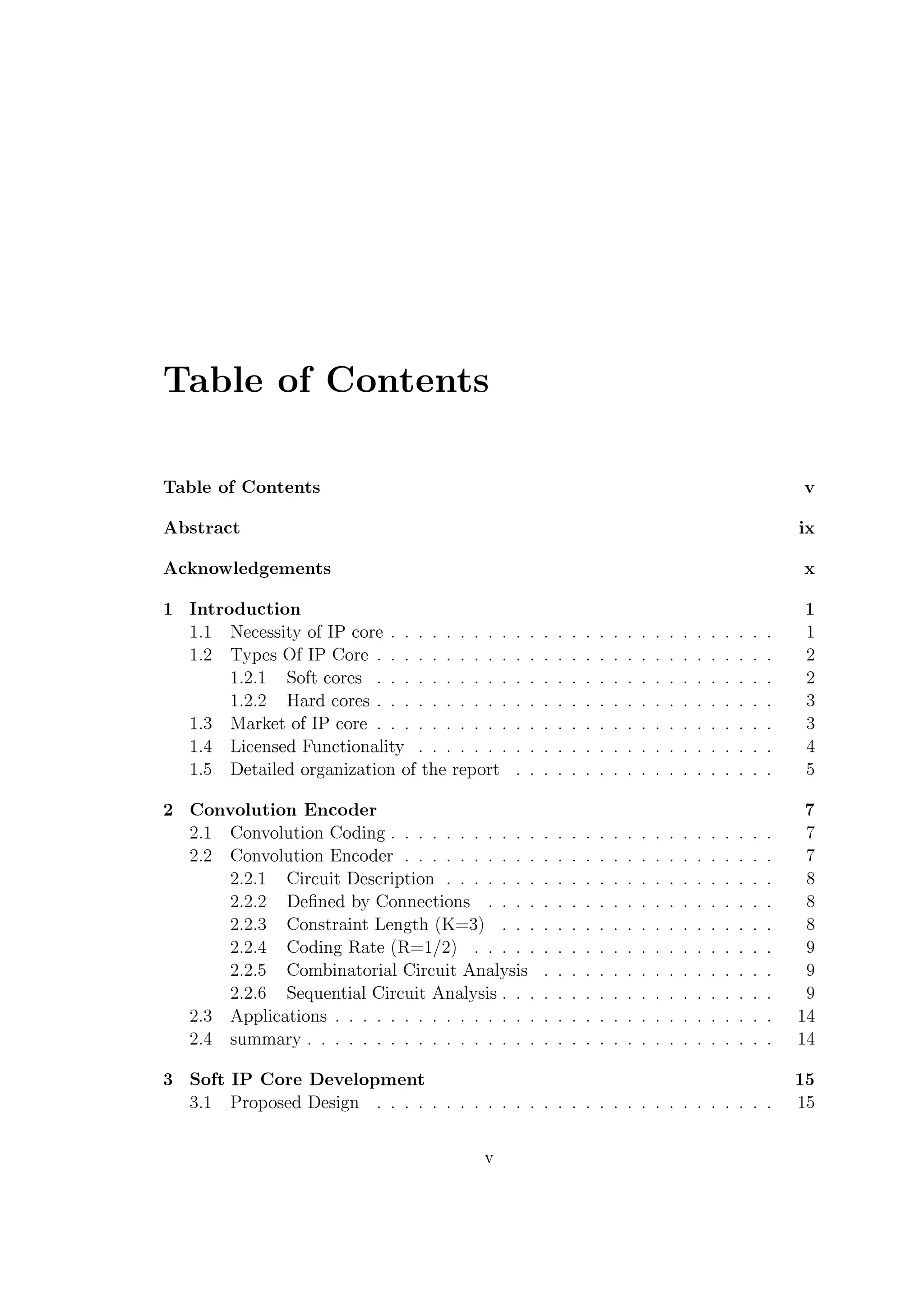 A Major Project Report: Development Of Hard IP Core For Convolution Encoder | PDF