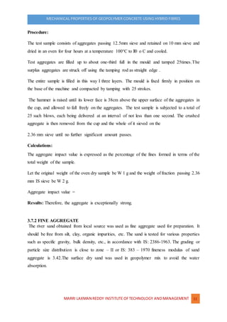MECHANICAL PROPERTIES OF GEOPOLYMER CONCRETE USING HYBRID FIBRES | DOCX