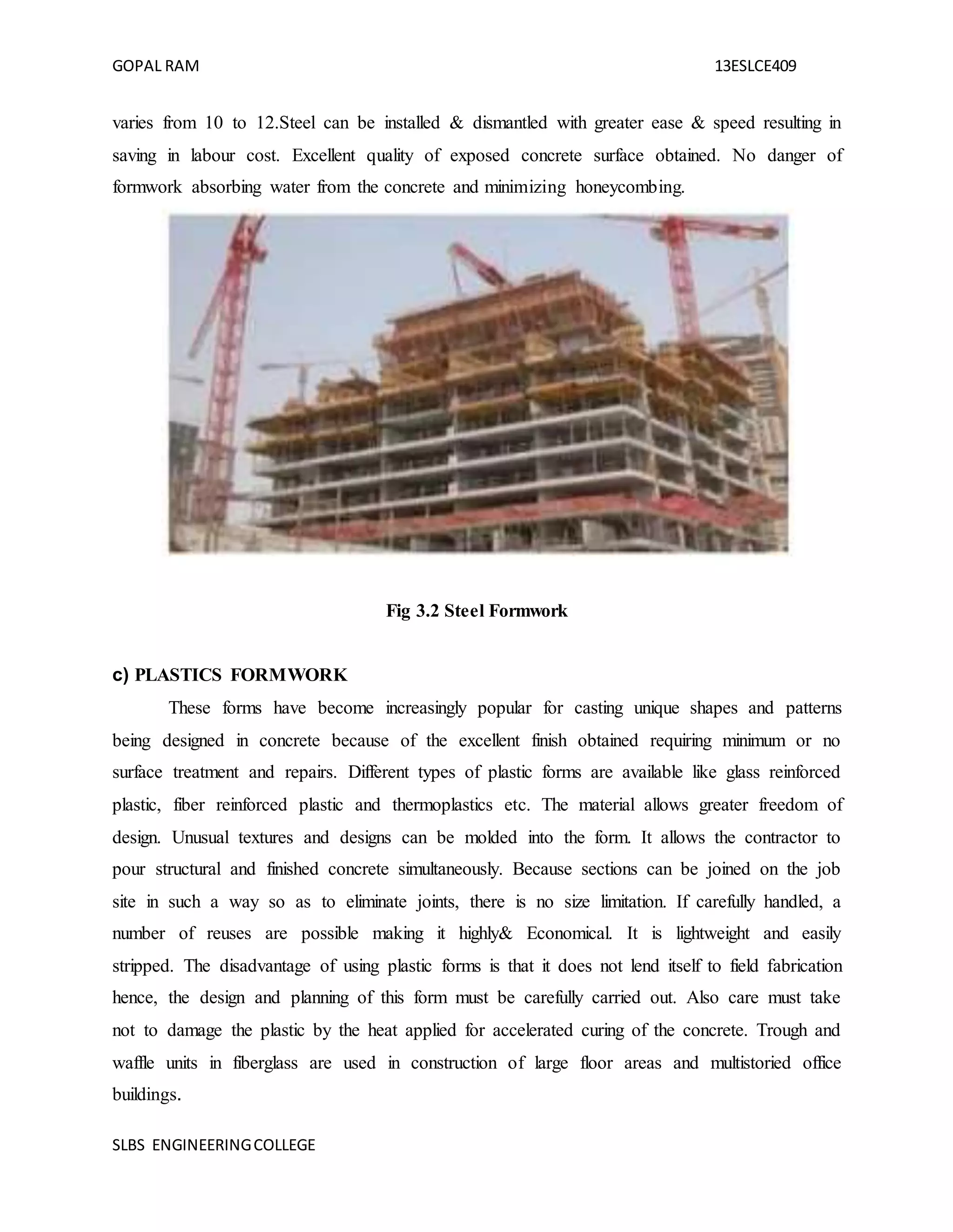 Major projects aluminium of formwork civil engineering | DOCX