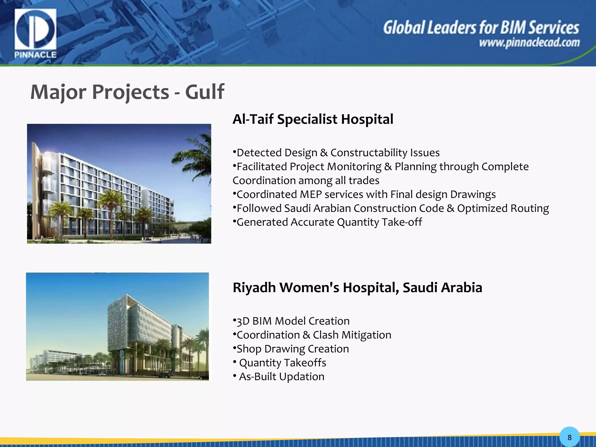 Major BIM Projects of Pinnacle in Gulf | PPT