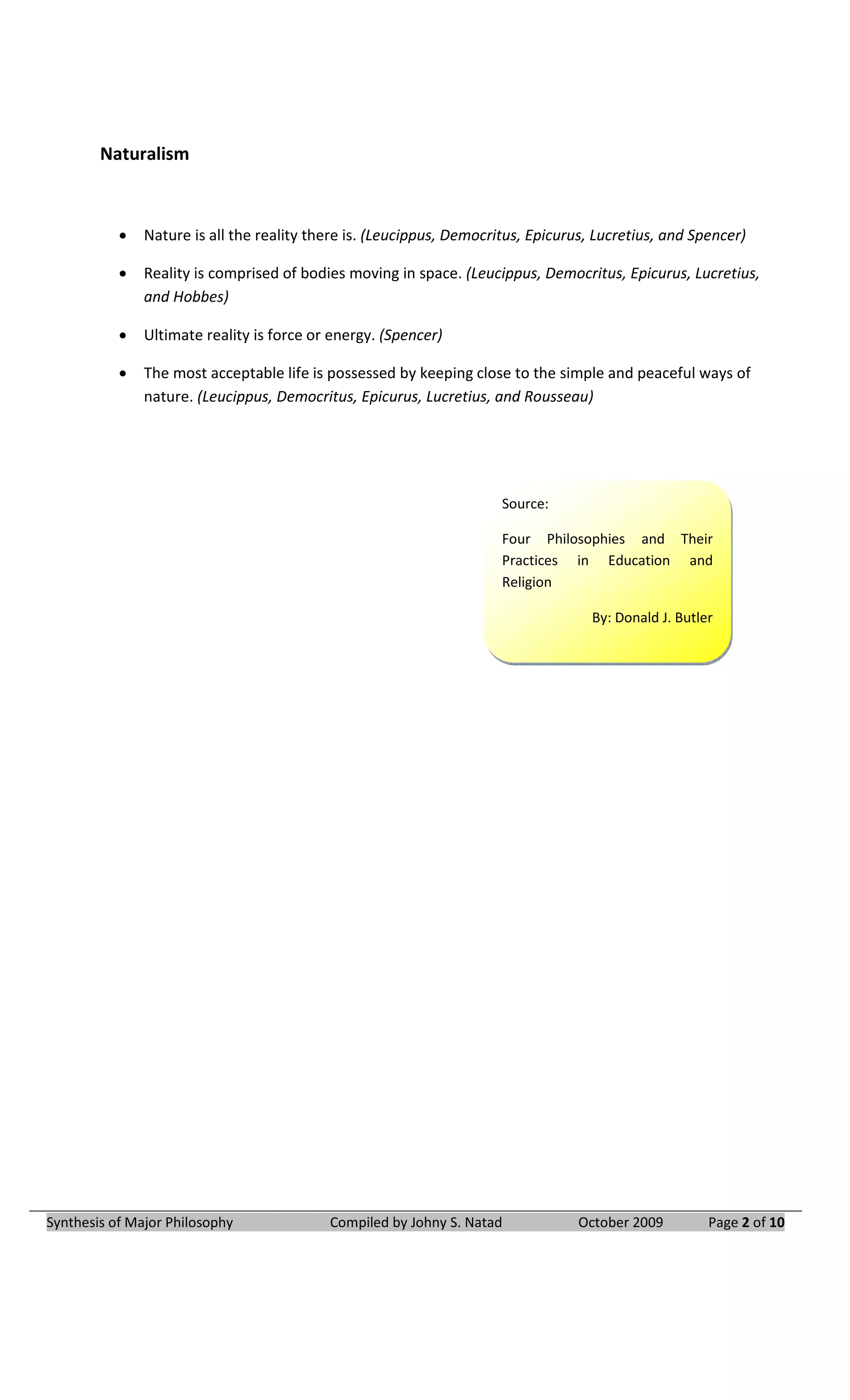 Major proposition in philosophy | PDF