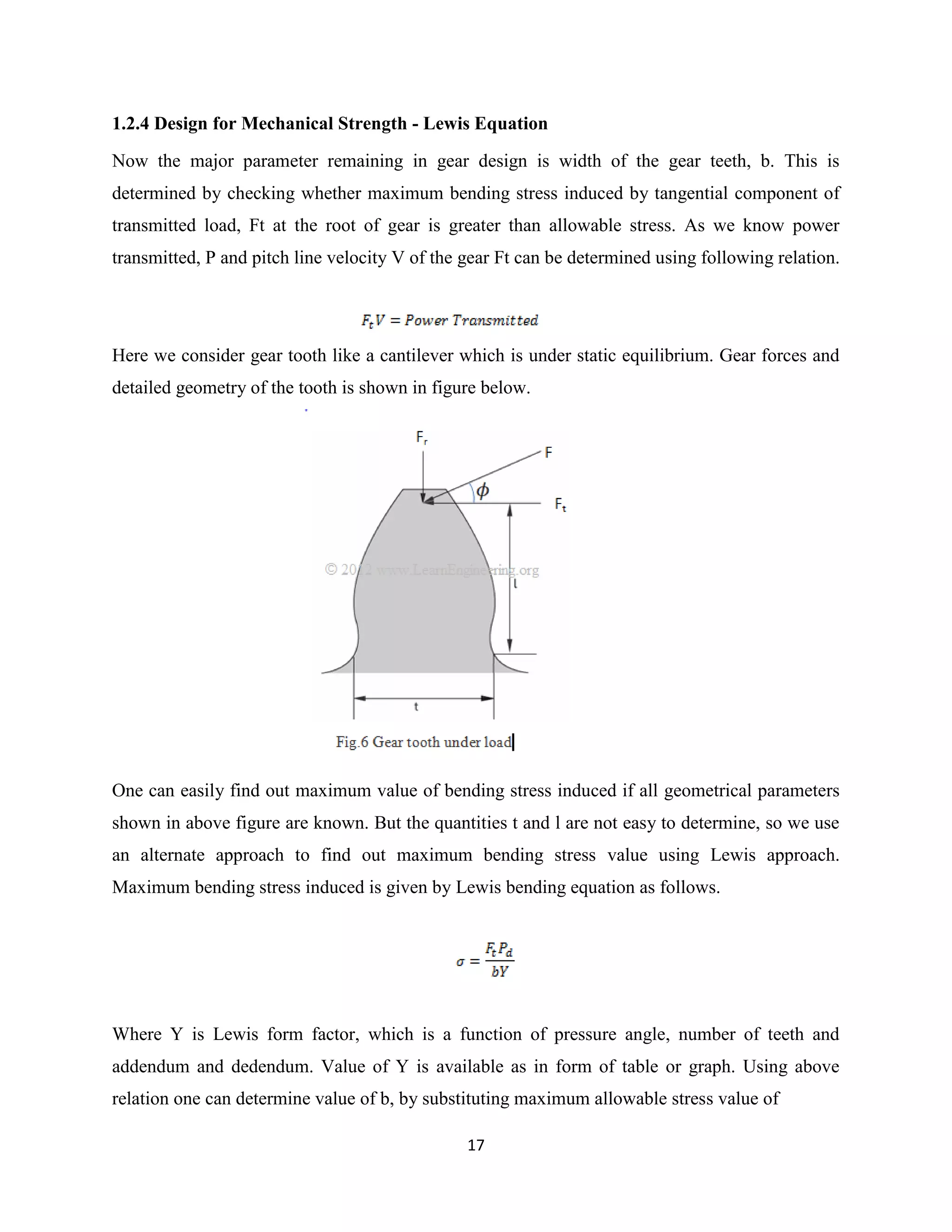 Design & Analysis of Spur Gears | PDF
