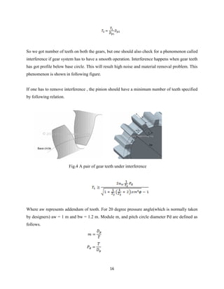 Design & Analysis of Spur Gears | PDF