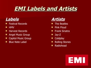 Major Record Company Presentation | PPT