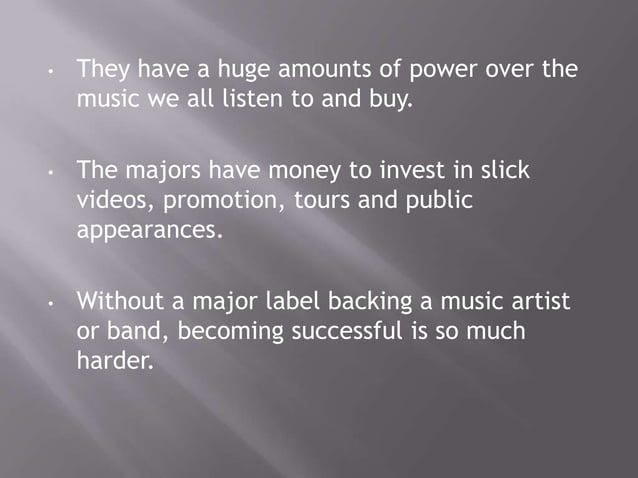 Major record label | PPT