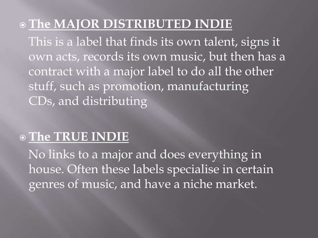 Major record label | PPT