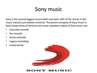 Big 3 recordlabels | PPTX