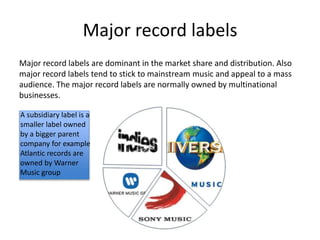 Major record labels | PPT