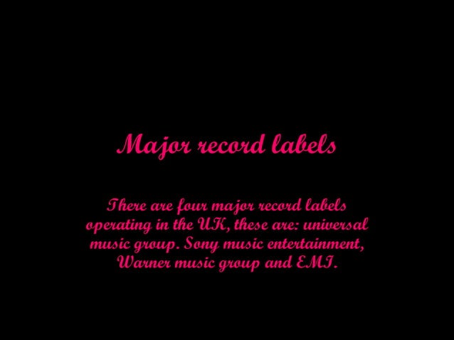 Major Record Labels Pp | PPT