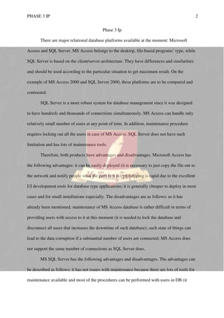 Major relational database platforms available at the moment microsoft | PDF