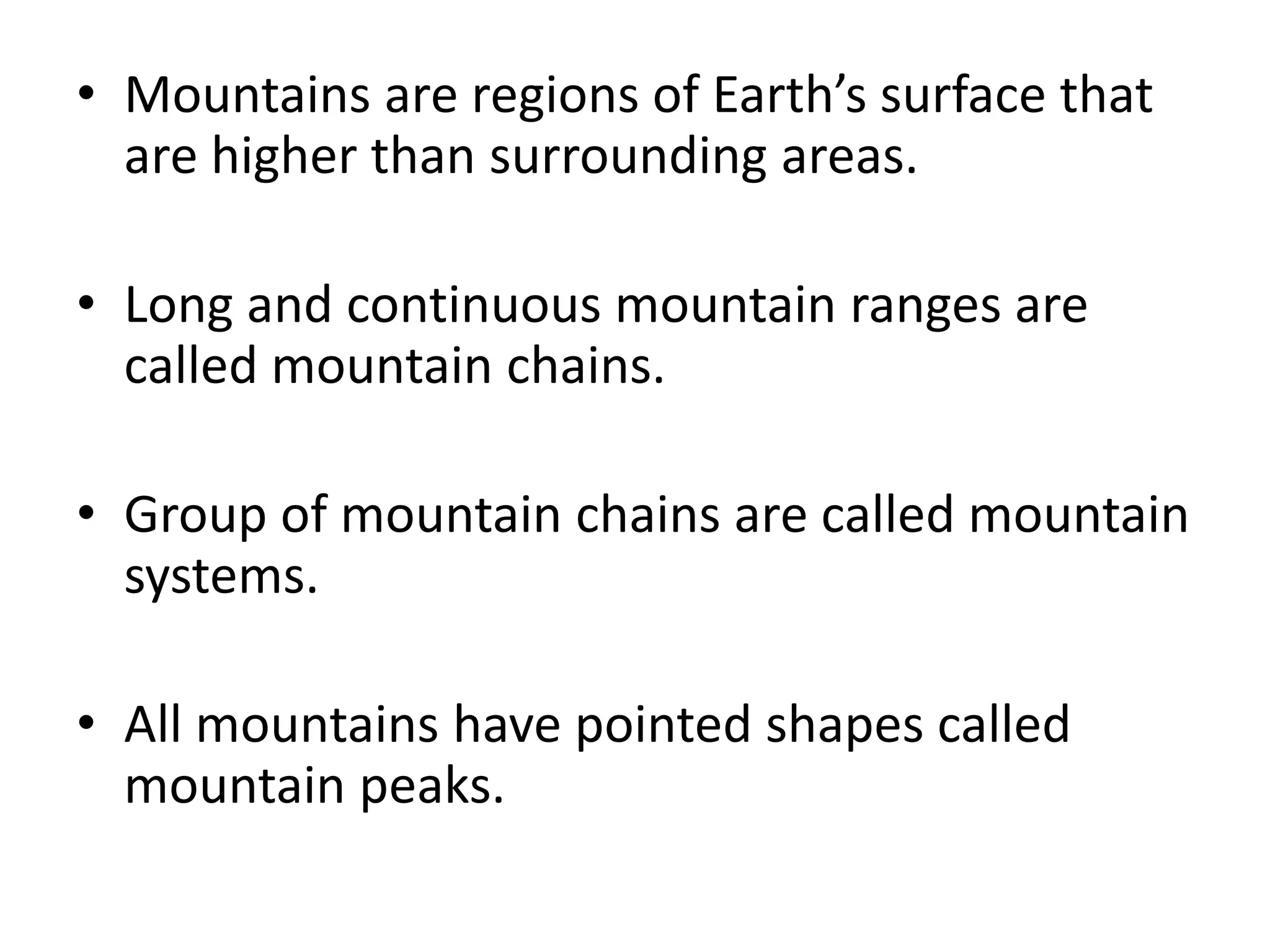 Major relief features of the world | PPTX