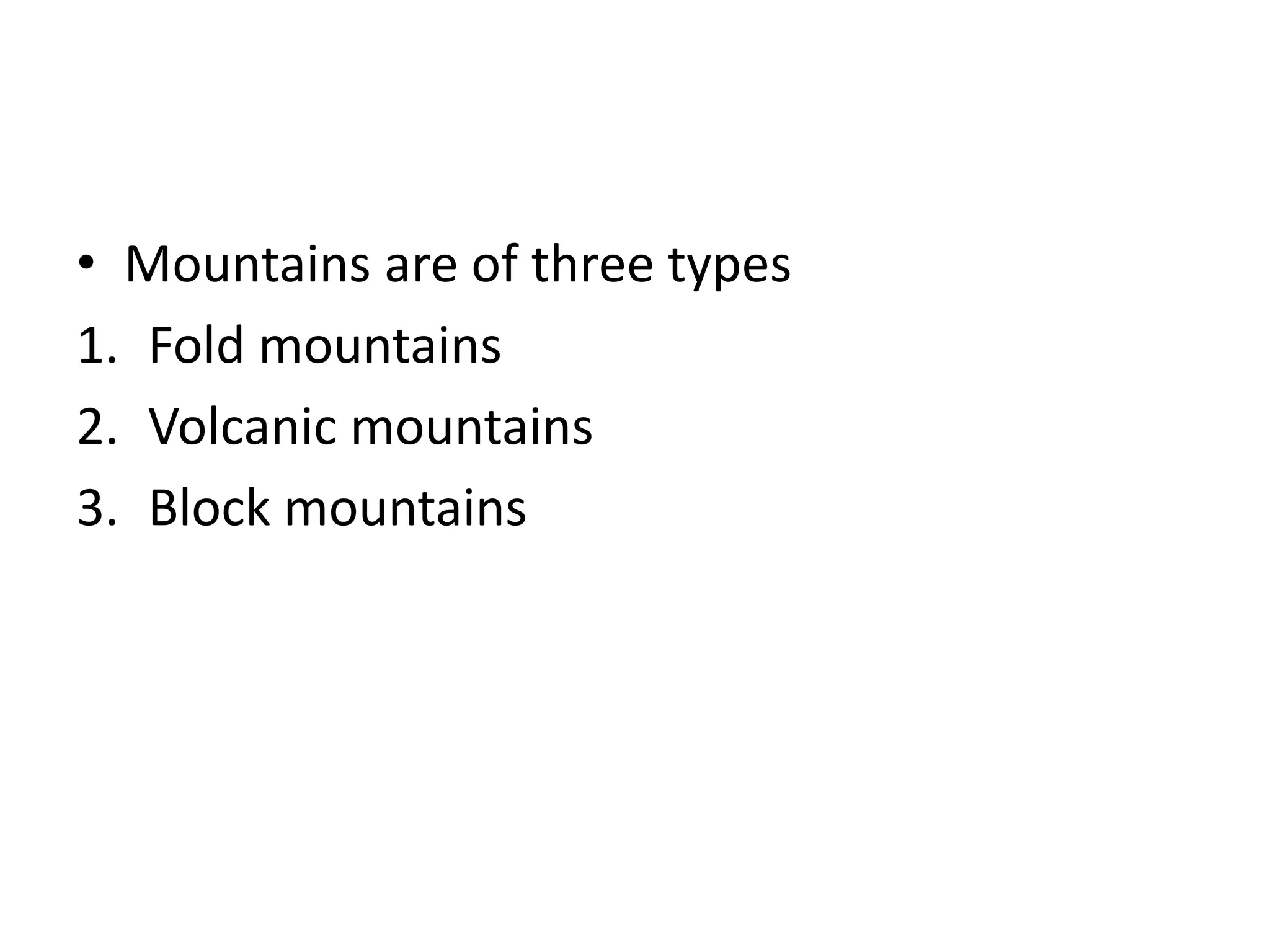 Major relief features of the world | PPTX