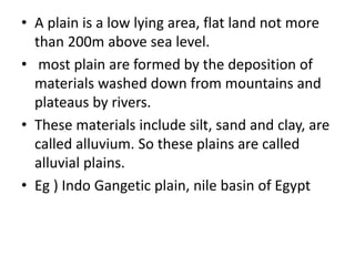 Major relief features of the world | PPTX