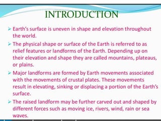 Major relief features of the world | PPTX
