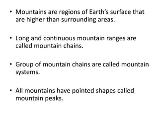 Major relief features of the world | PPTX