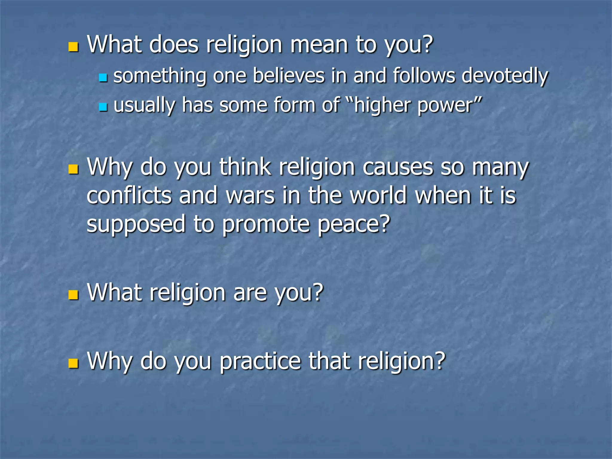 MajorReligionsoftheWorld.ppt