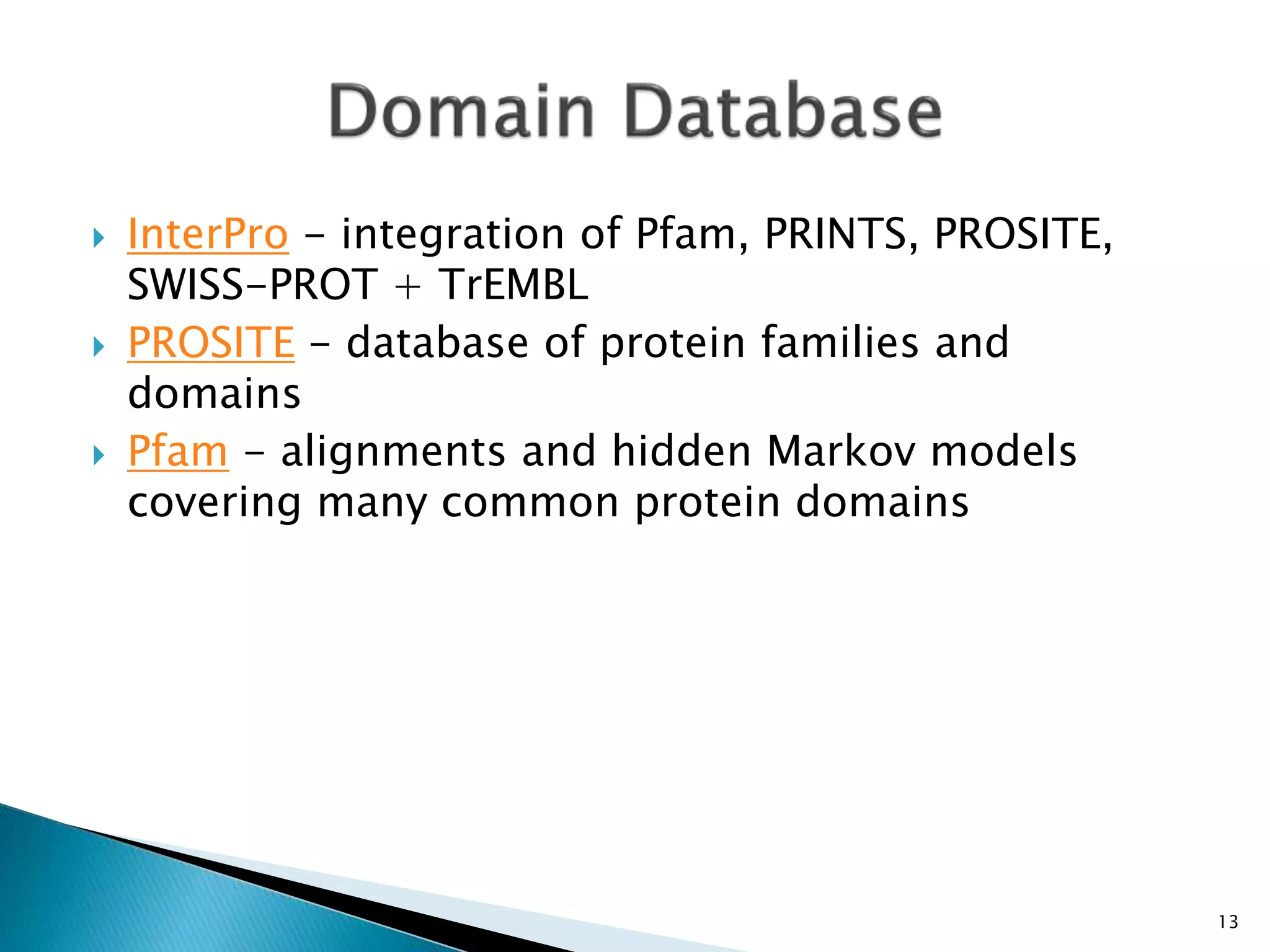 Major resources of bioinformatics 2 | PPTX