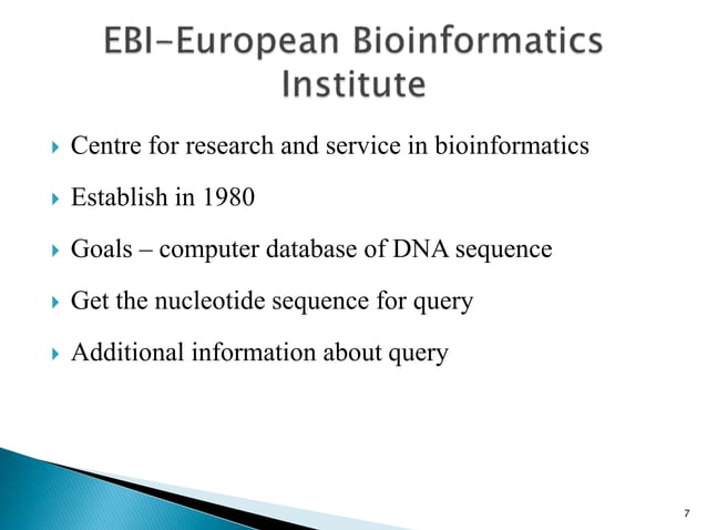 Major resources of bioinformatics 2 | PPTX