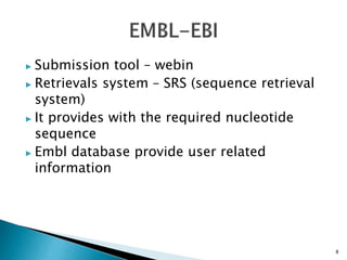 Major resources of bioinformatics 2 | PPTX