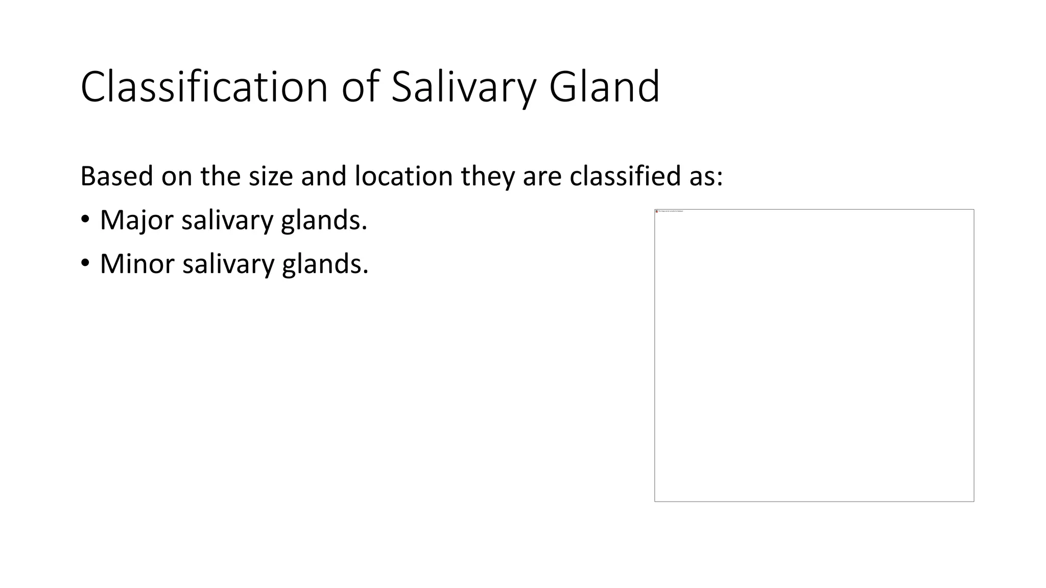 Major Salivary Glands - Types and Variants | PPT