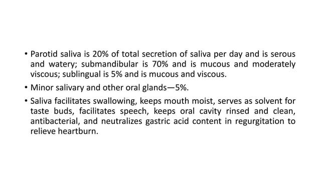 Major Salivary Glands - Types and Variants | PPT