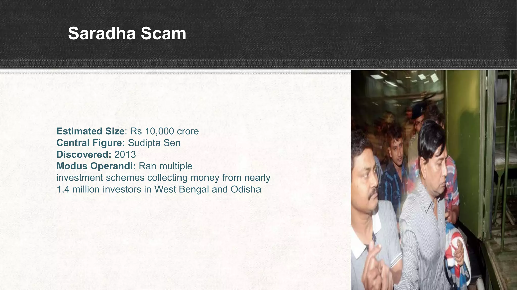 Major scams in india(stock market) | PPTX