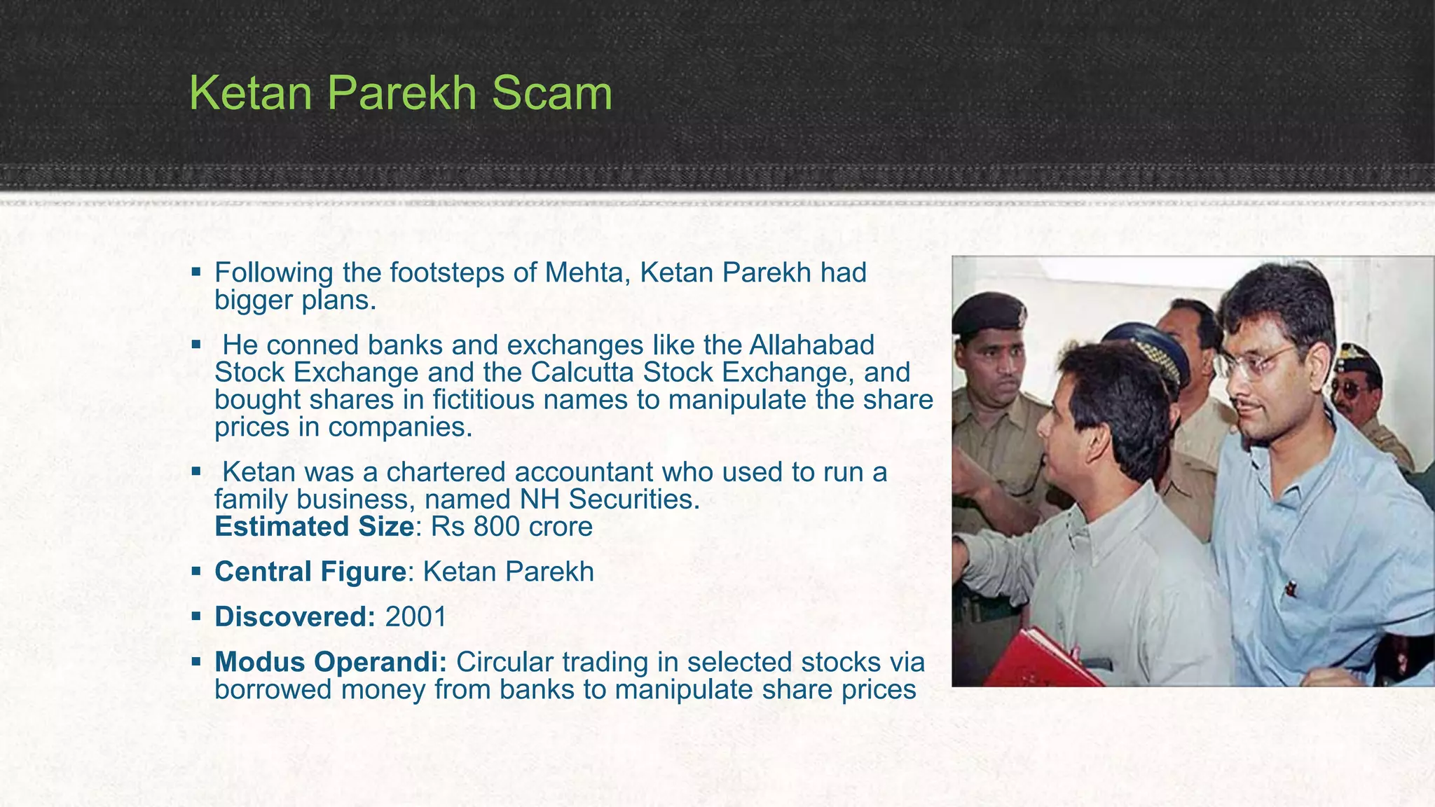 Major scams in india(stock market) | PPTX