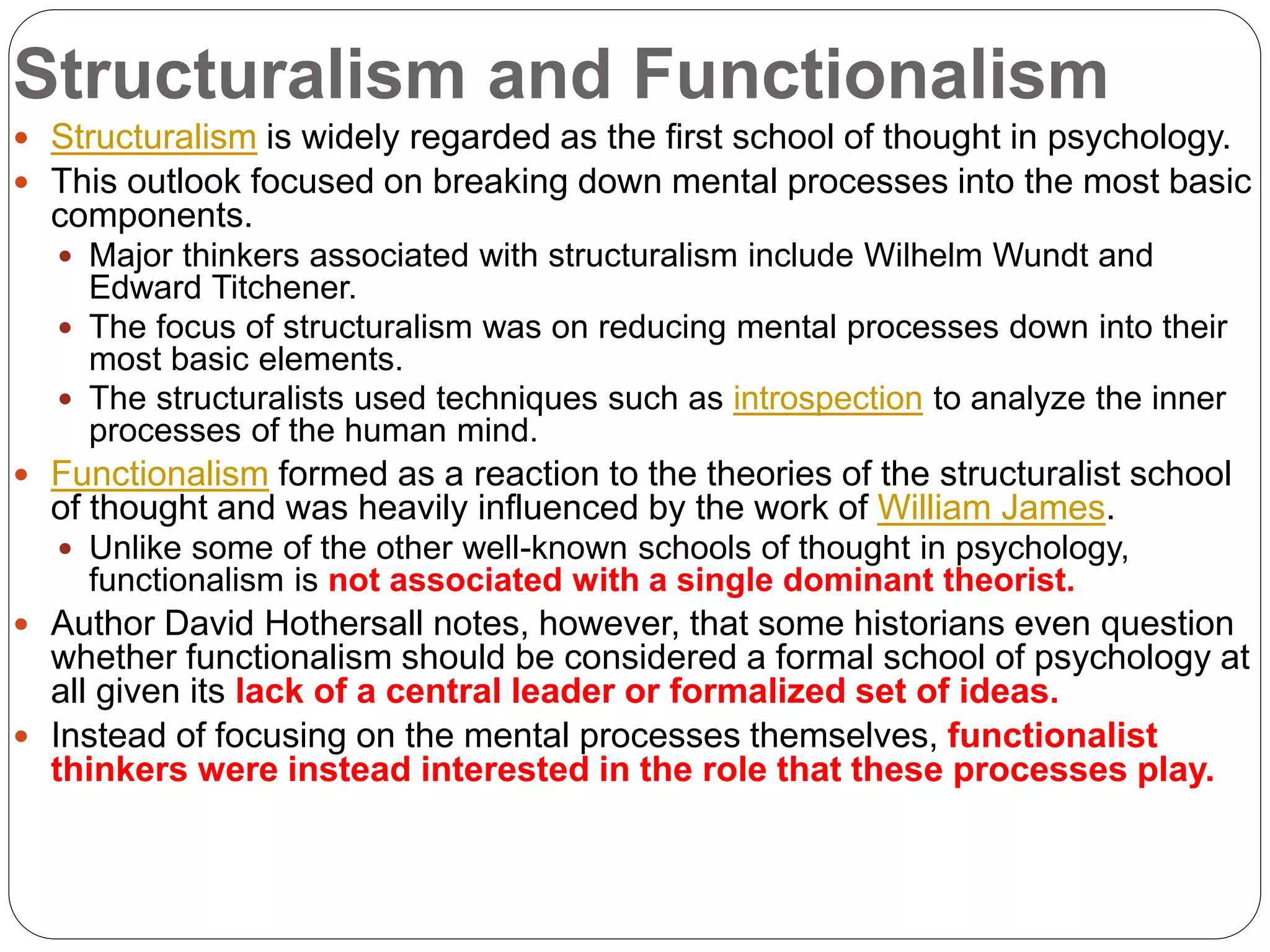 Major school of thought in psychology | PPTX