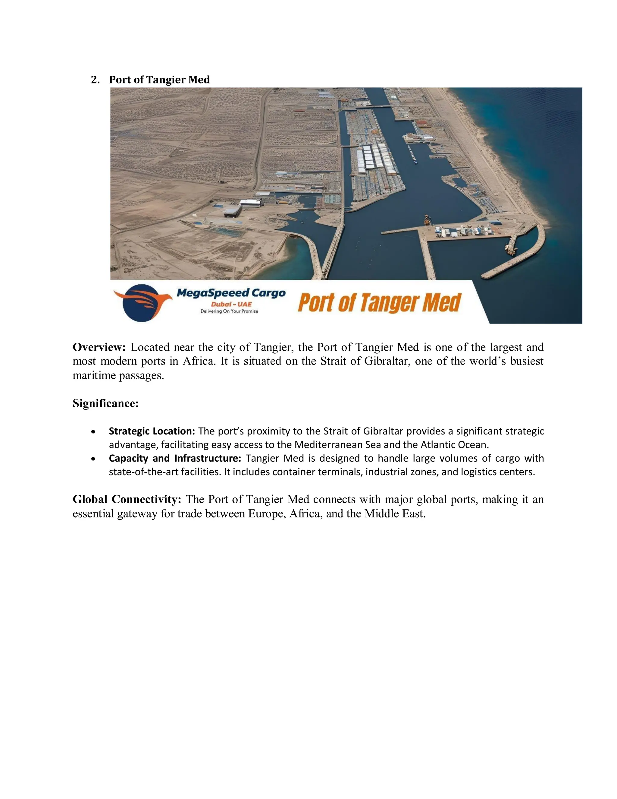 Major Sea Ports in Morocco: A Gateway to Global Trade | PDF