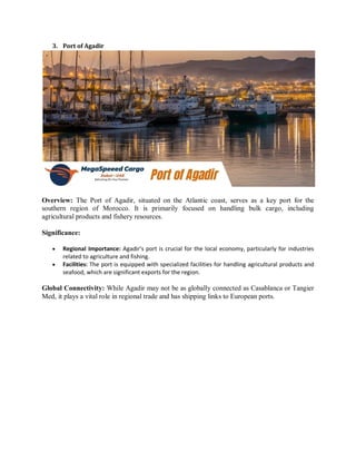 Major Sea Ports in Morocco: A Gateway to Global Trade | PDF
