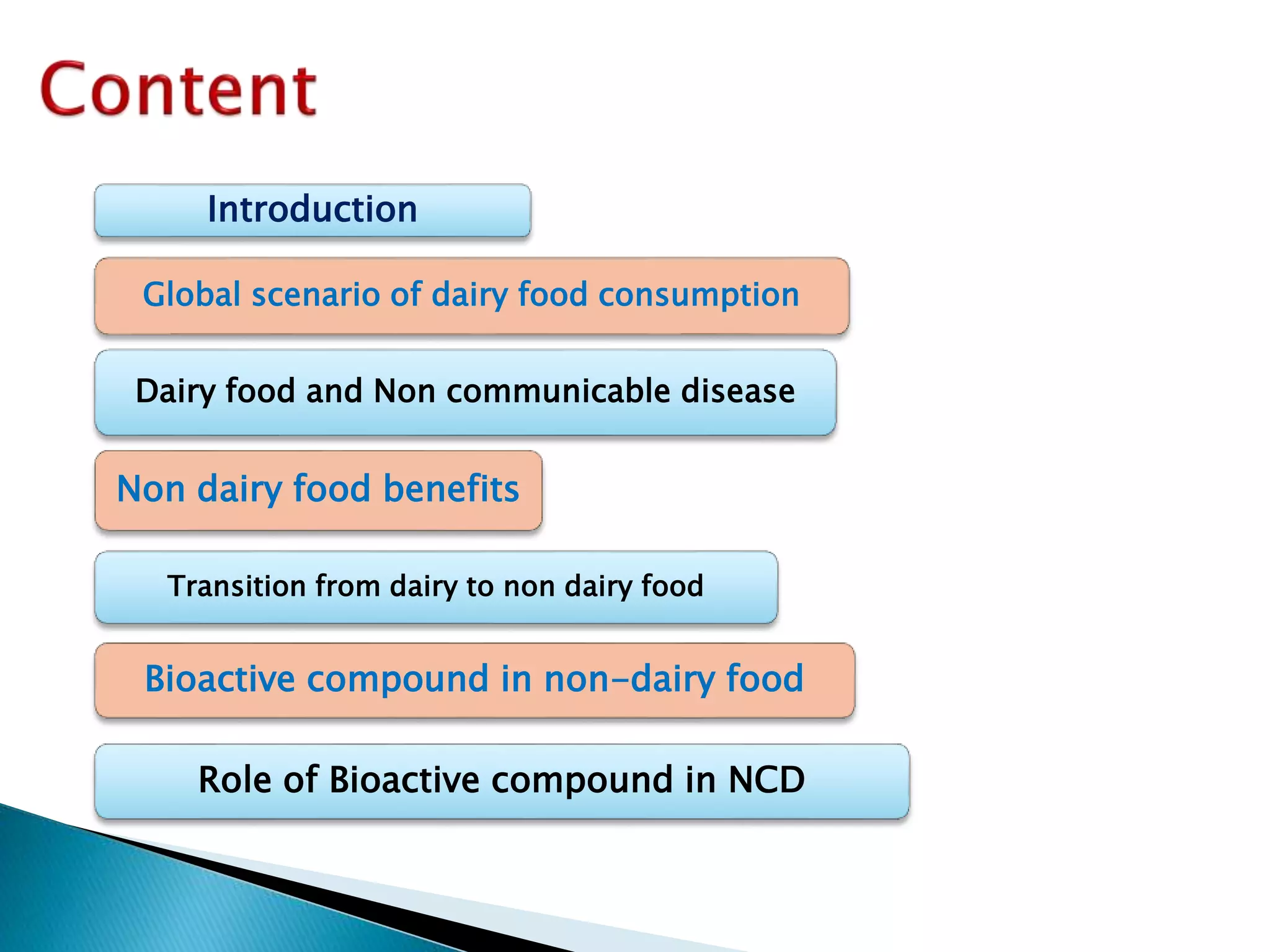 Health Benefits of Non-Dairy foods | PPT