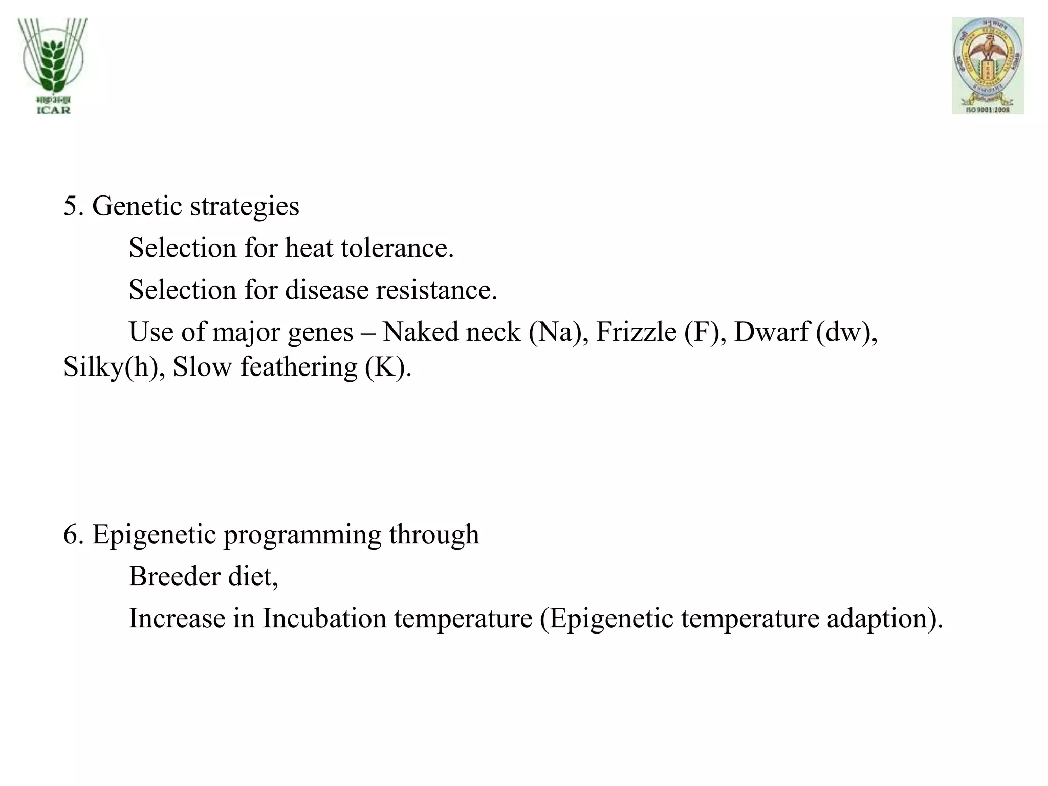 Management of heat stress in poultry.pptx | Endocrine and Metabolic ...