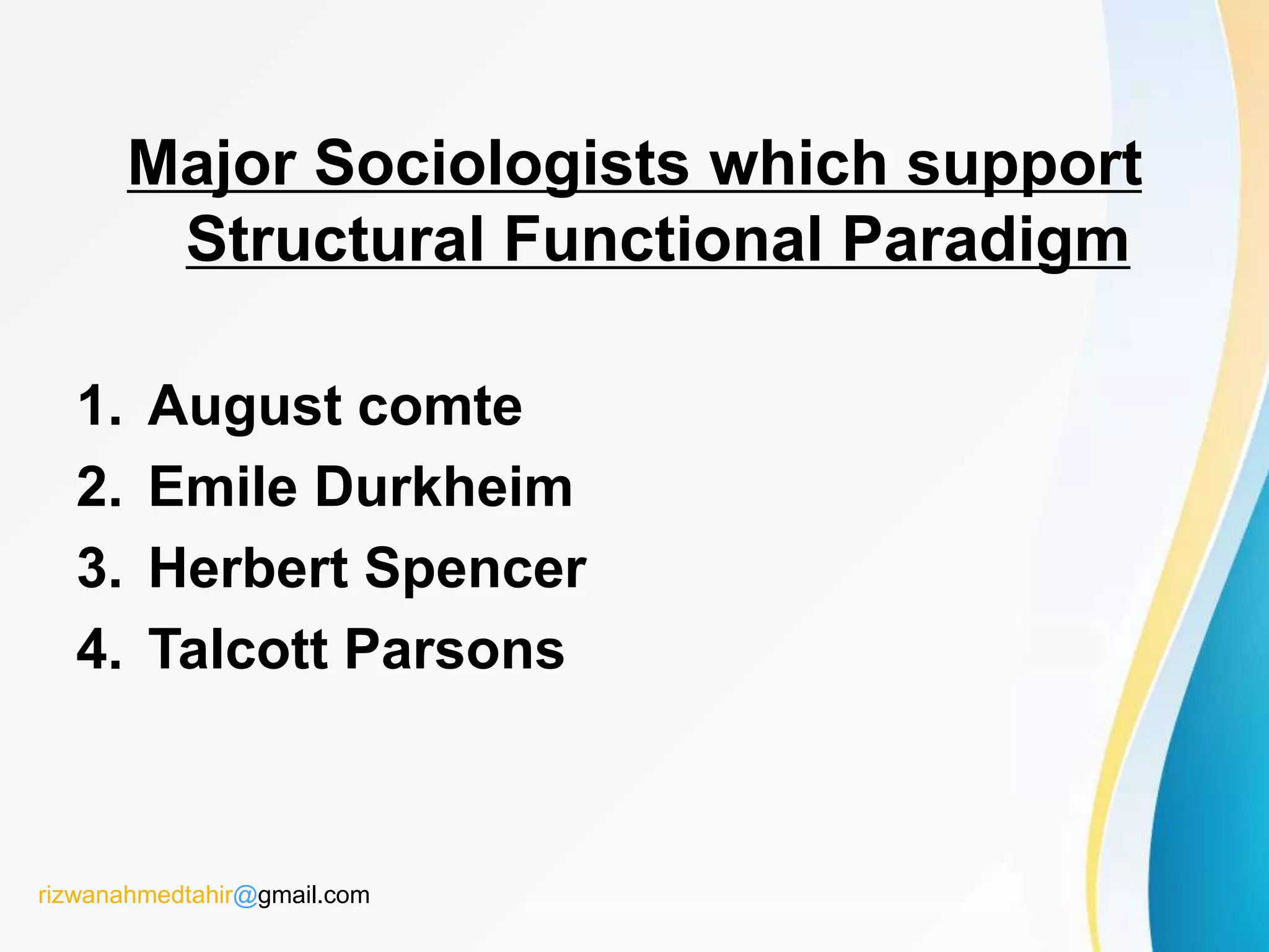 Major Sociological Perspectives | PPTX | Science
