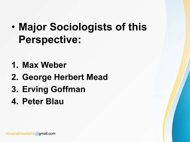 Major Sociological Perspectives | PPTX | Science