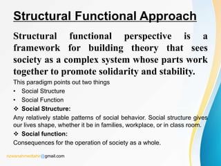 Major Sociological Perspectives | PPTX | Science