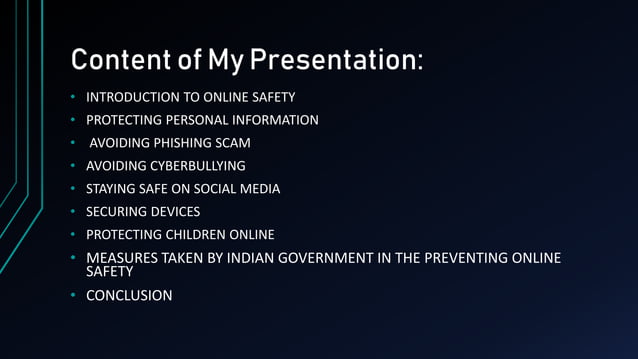 INTRODUCTION TO ONLINE SAFETY ( MAJORS ) | PPT