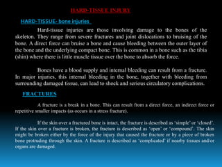 Major sports injuries and classification of injuries | PPTX