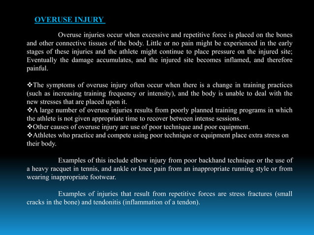 Major sports injuries and classification of injuries | PPTX | Death ...